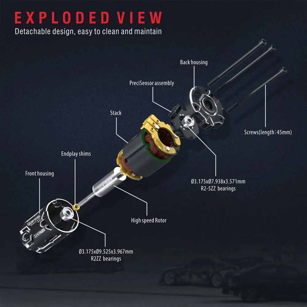 Rocket-rc 380 Brushless Motor For 4wd High Speed Drift Rc Cars Toys 1/ ...