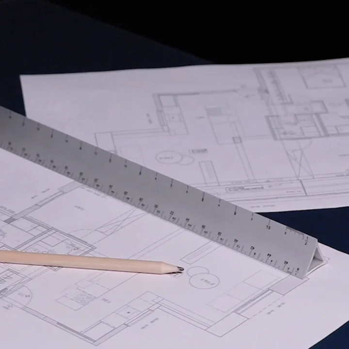 6 Inch Hollow Triangular Architect Drafting Scale Drafting Ruler - Buy ...