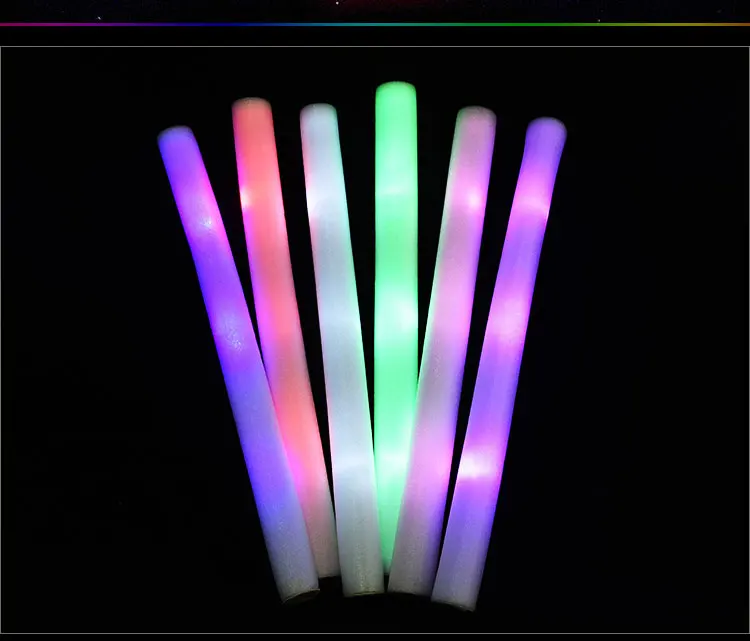 Promotional LED Glow Foam Stick, Light up Foam Baton for Party Wedding ...