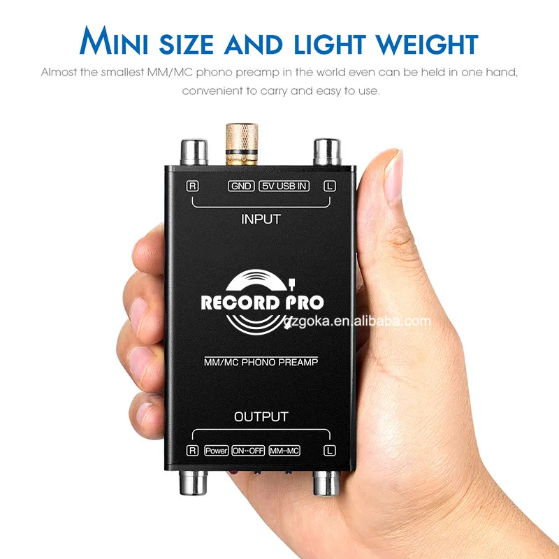 MM Phono Preamp Turntable Preamplifier - Stereo Audio Hi-Fi Gramophone ...
