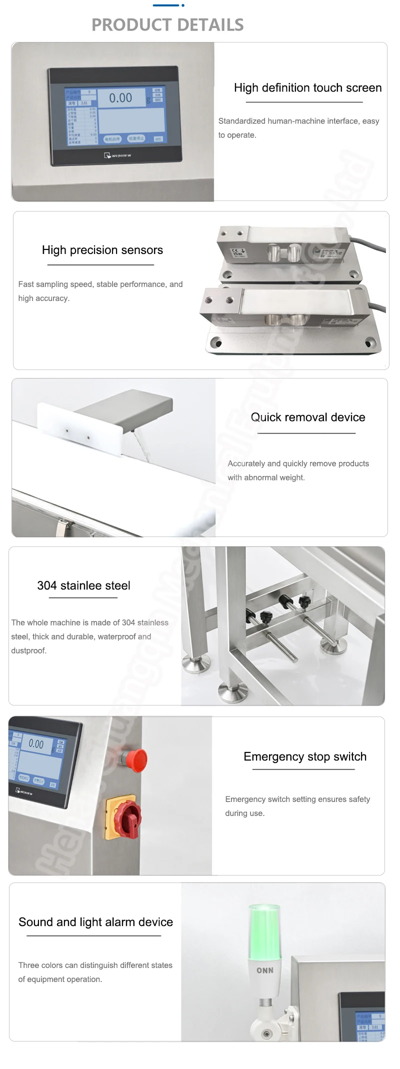 Checkweigher Conveyor Checkweigher With Rejector Conveyor Weight ...