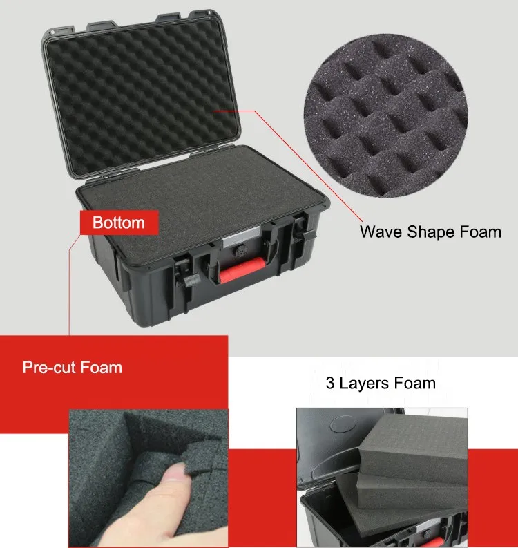 Heavy Duty Waterproof Outdoor Carrying Case Hard Abs Material Plastic ...