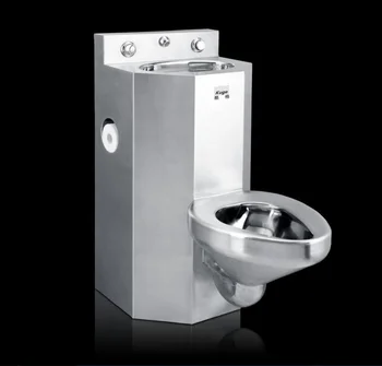 Security One Piece Institutional Jail Cell Toilet 304 Stainless Steel ...