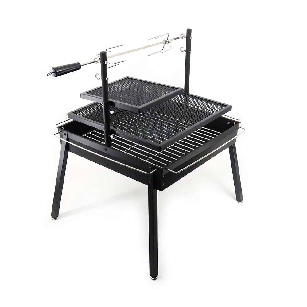 Multifunction Rotary Charcoal Chicken Rotisserie Grill Outdoor BBQ ...