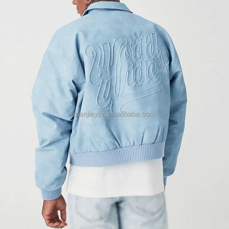 Custom 3D Embossing Logo Factory Wholesale Streetwear Coat Bomber OEM ...