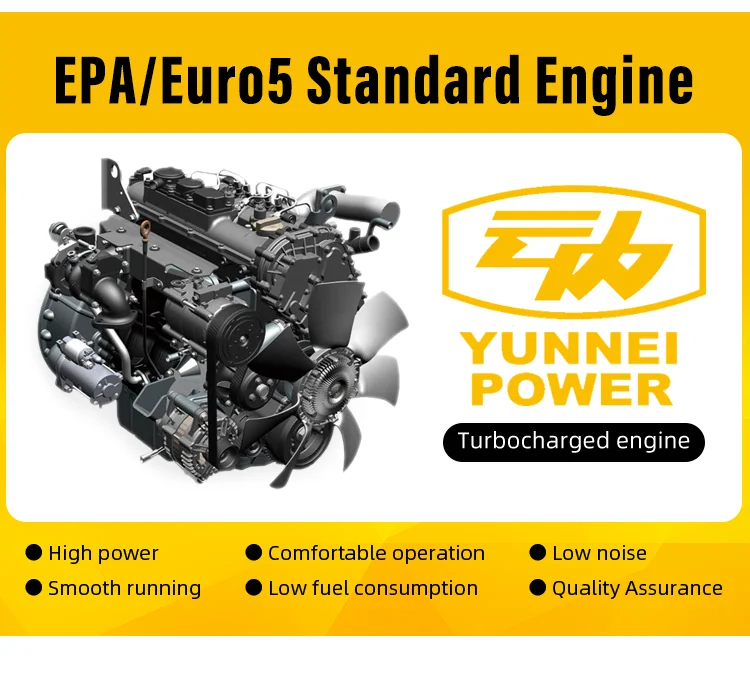 SOAO NEW CE Epa Engine Diesel 4*4 Mini Retroexcavadora Backhoe ...