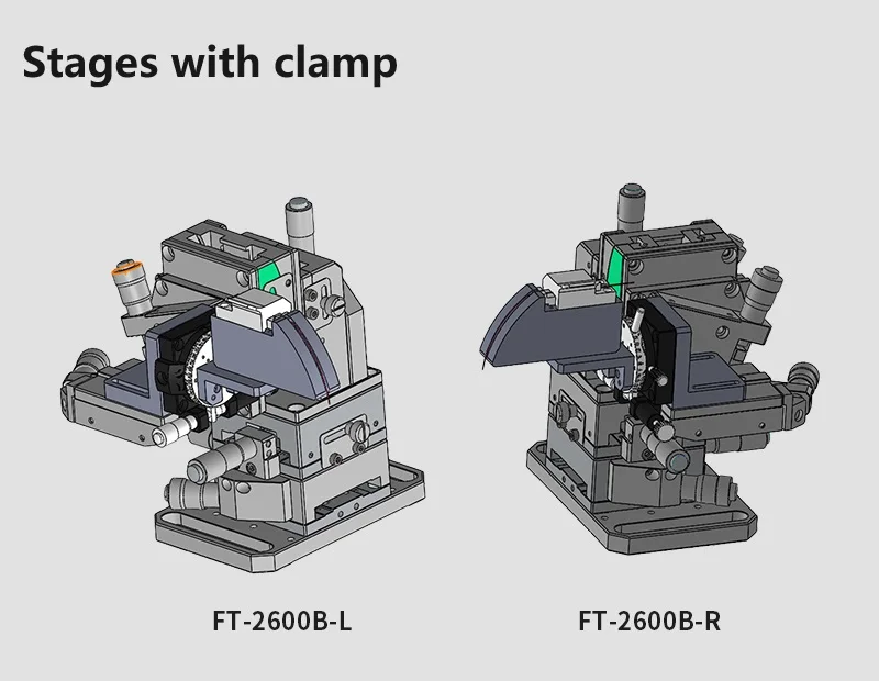 Custom Manual Positioning 6-Axis Fiber Alignment Stages