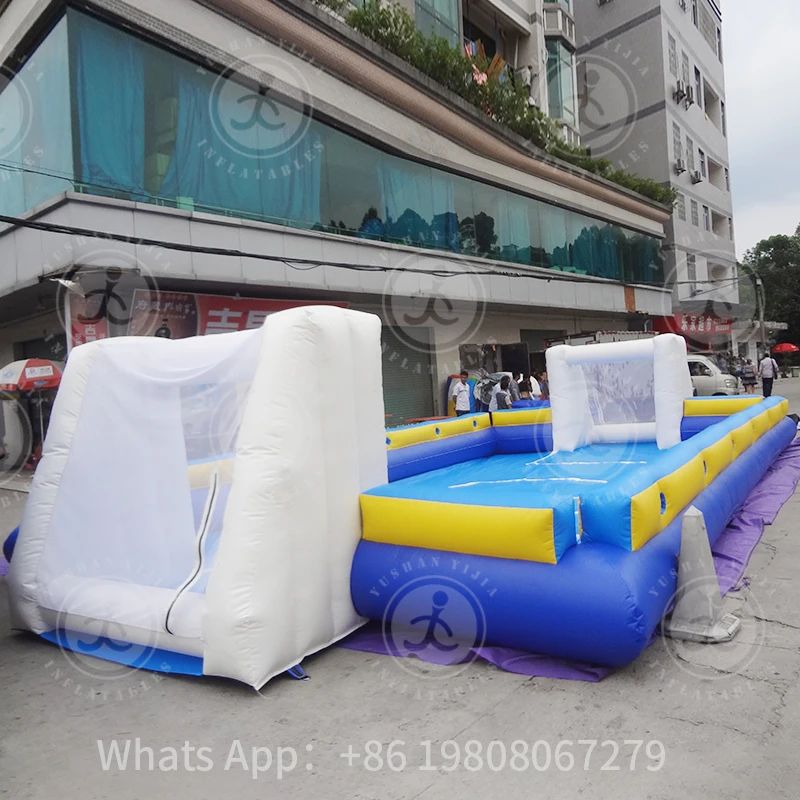 Large Pvc Outdoor Inflatable Football Water Soap Court Inflatable ...