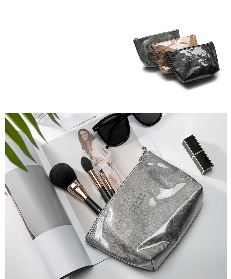 2023 Double Zipper Bags For Cosmetics Gift Bag Large Capacity Pu Travel ...