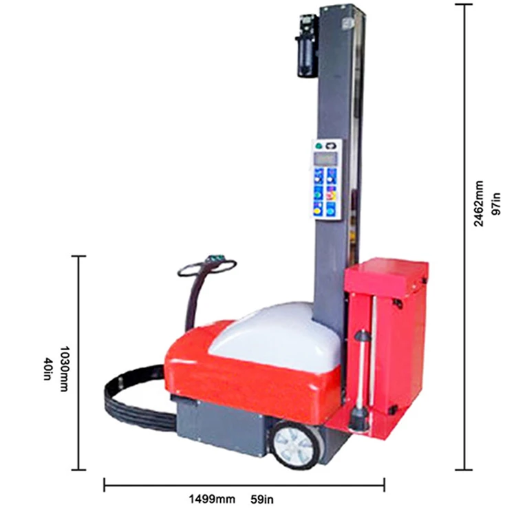 Mobile Pallet Wrapping Machine/ Smart Self-Propelled Mobile Stretch ...