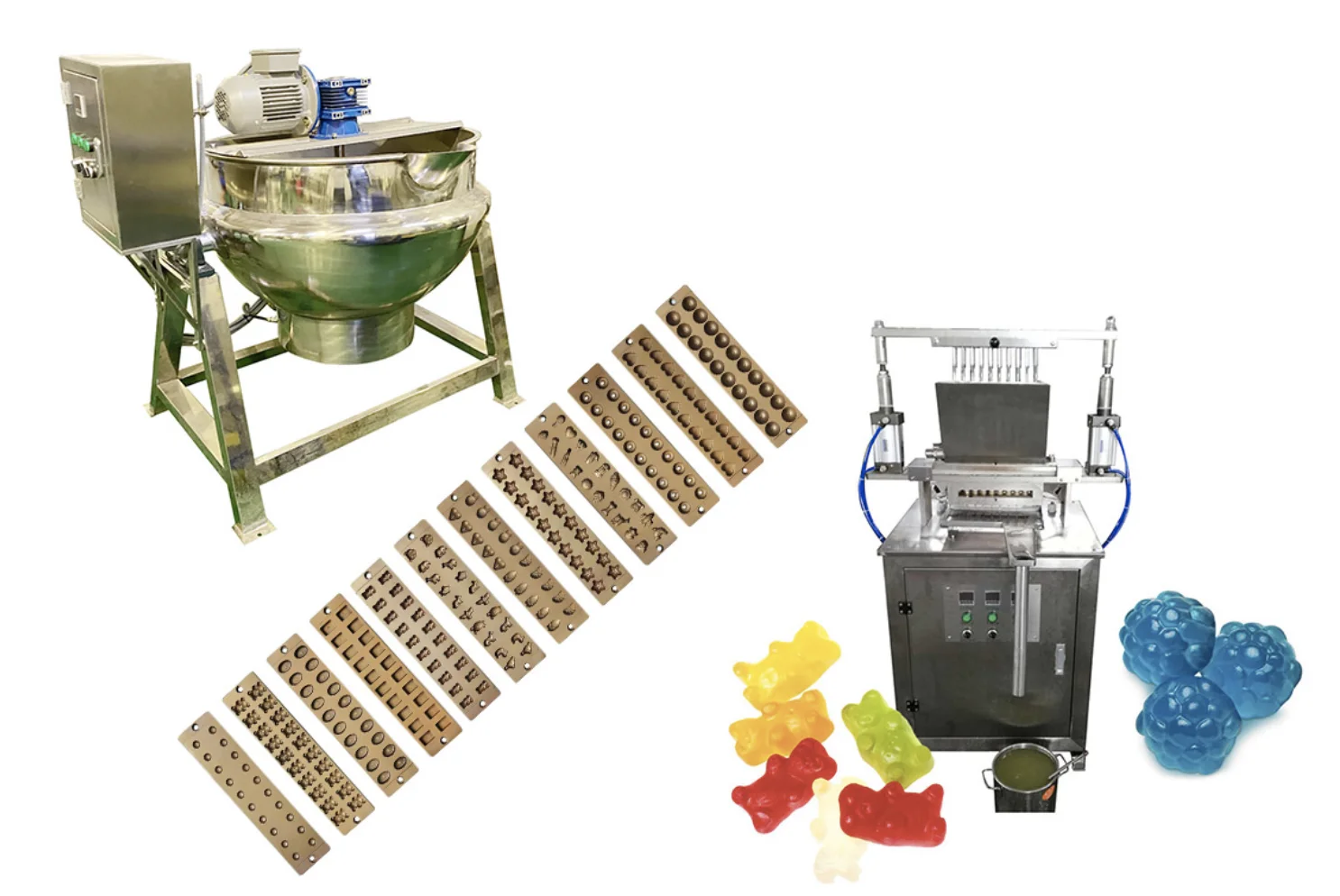 Laboratory Model Semi-automatic Gummy Candy Making Machine Table Candy ...