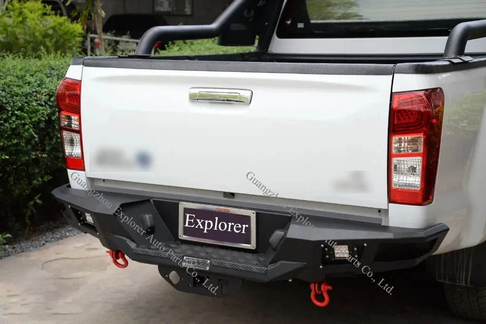 Steel Car Bumpers For Dmax 2012-2019 With Led Lights Shackle Car 4x4 ...