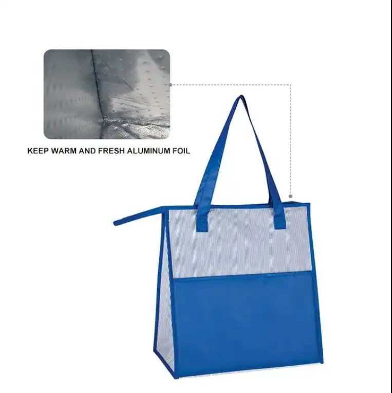 Custom Kids Reusable Cold Storage Insulated Non Woven Cooler Lunch Bags ...