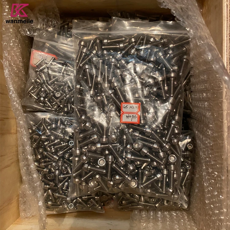 Gr5 M7 M8 Titanium 12pt Bolts And Nuts For Wheel Hub - Buy Ti6al4v M7 ...