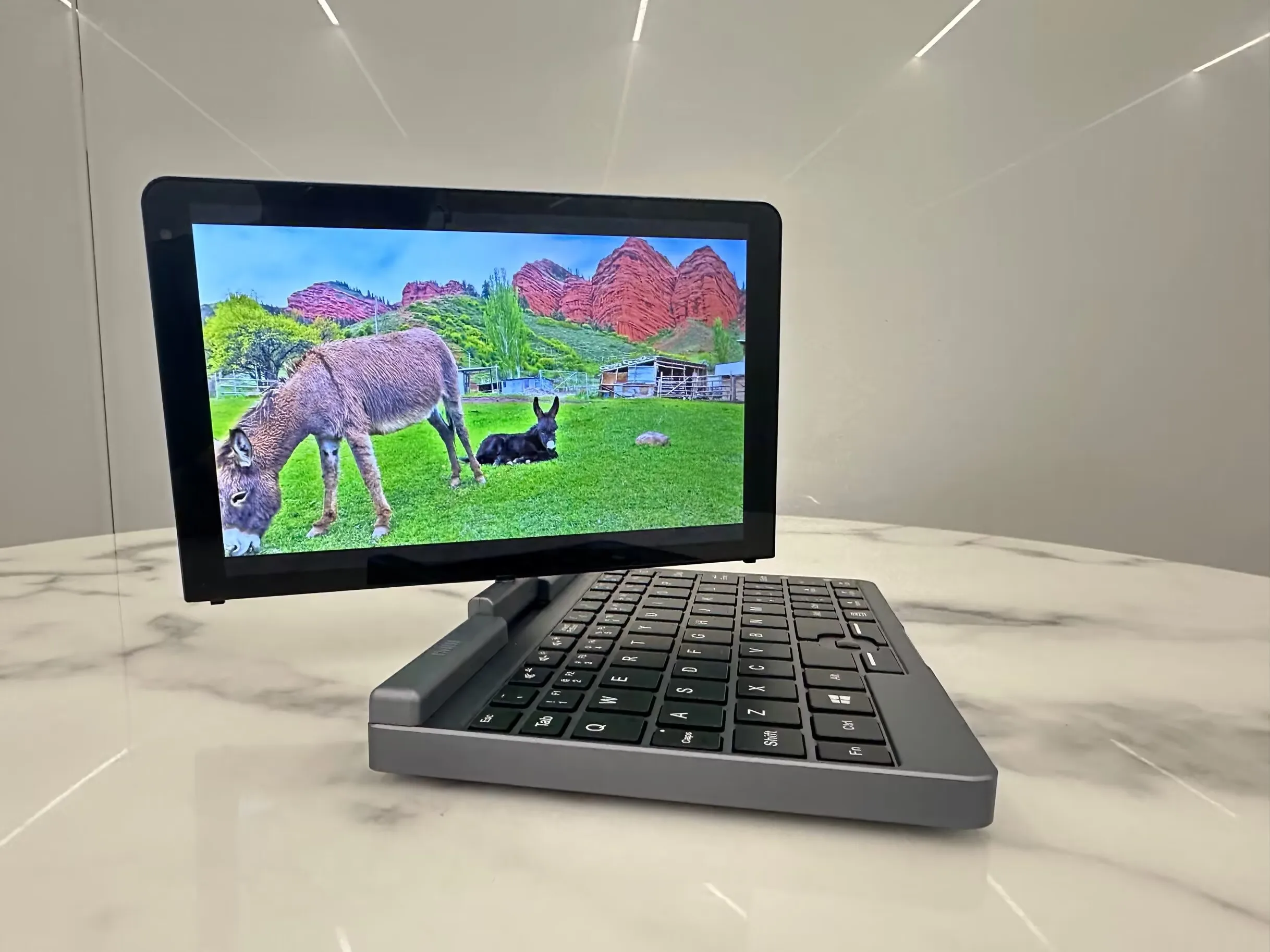 Mini Portable Laptop 8inch 360 Degree Rotary Touch Screen Laptop Intel ...