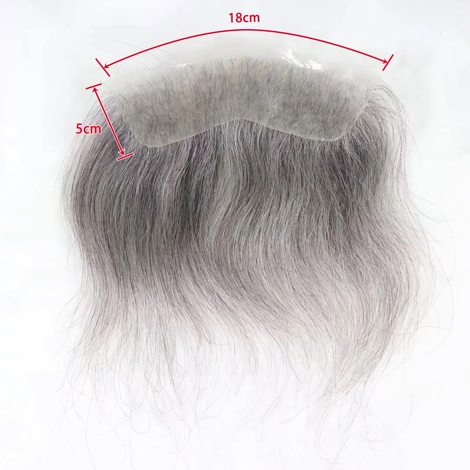 100% Human Hair Piece - V Loop Frontal Hairpieces for Men