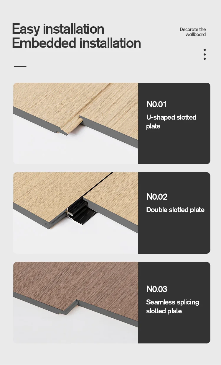 Bamboo Charcoal Wood Veneer Wall Panels - Stylish & Durable