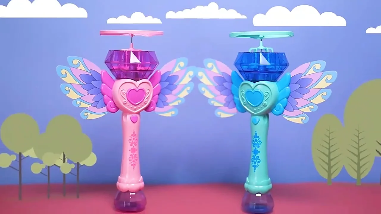 Children Automatic Flying Bubble Stick Wand Toys Girls Magic Bubble ...