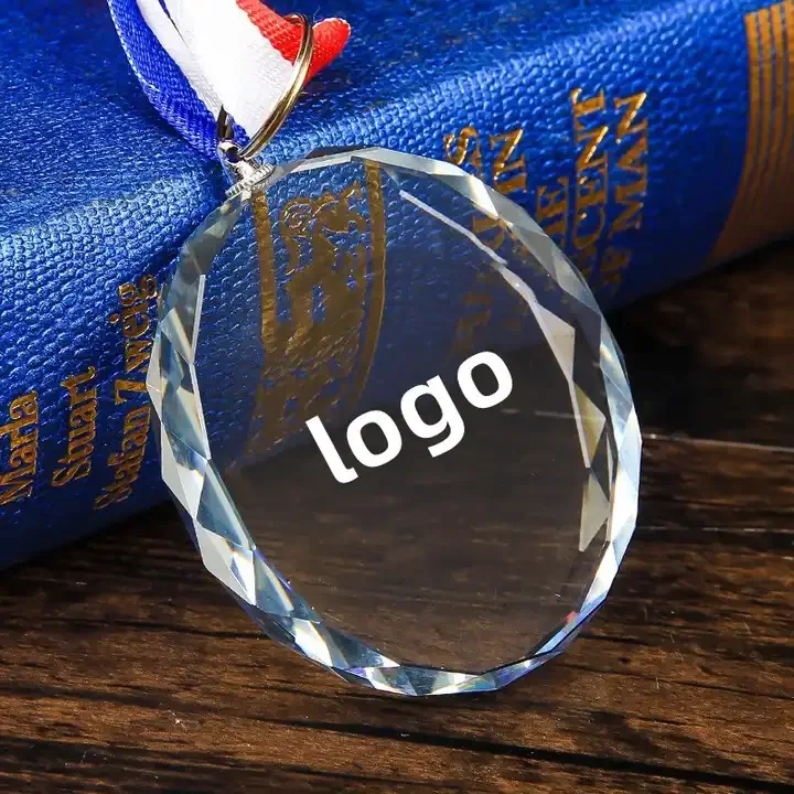 Customizable Glass Souvenir Medals for Graduation & Sports