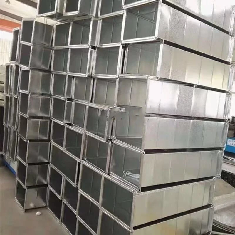 Ventilation System Galvanized Steel Square Rectangular Air Ducting ...