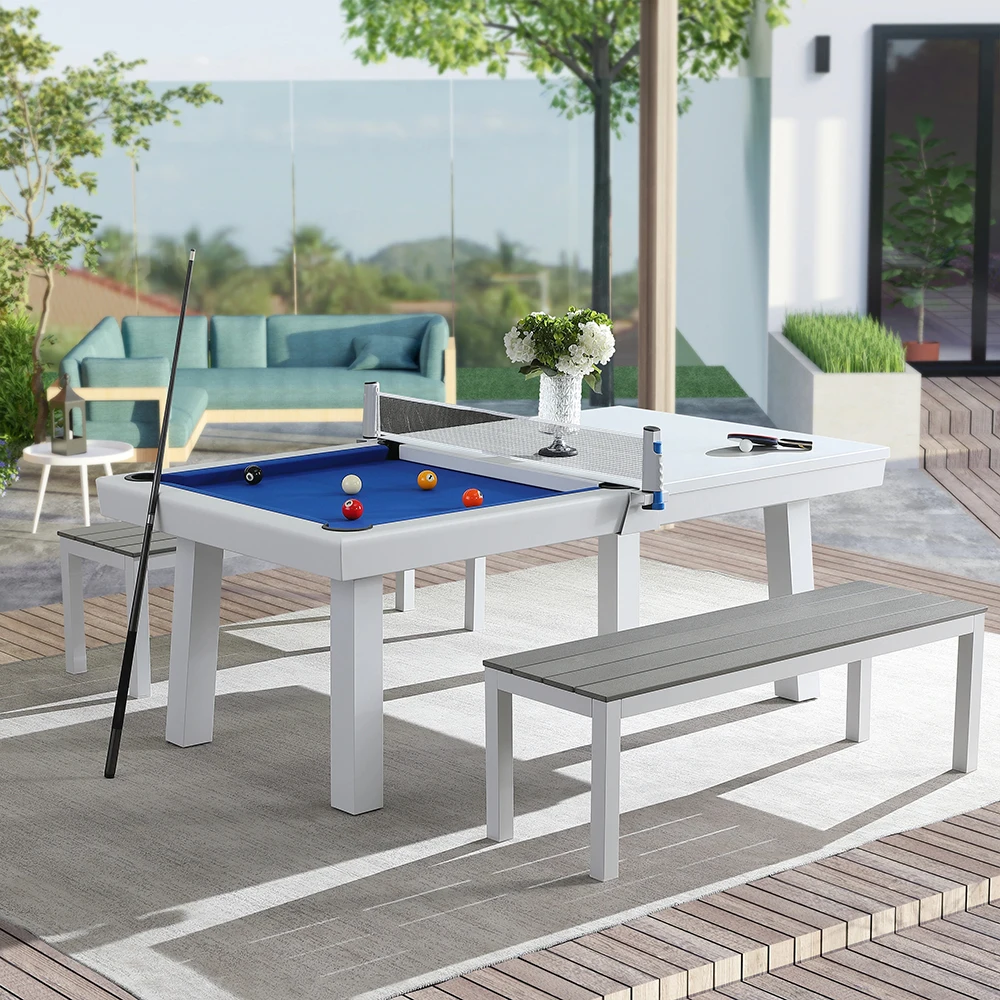 Modern Design 3 In 1 Multi-function Game Slate Bed Billiard Dining Pool ...