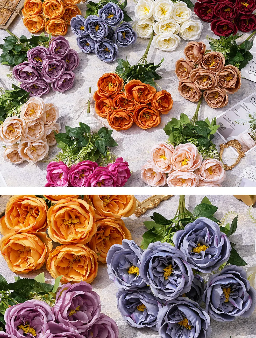 Simulation Of 7 Austin Rose Wedding Decoration Home Decoration ...