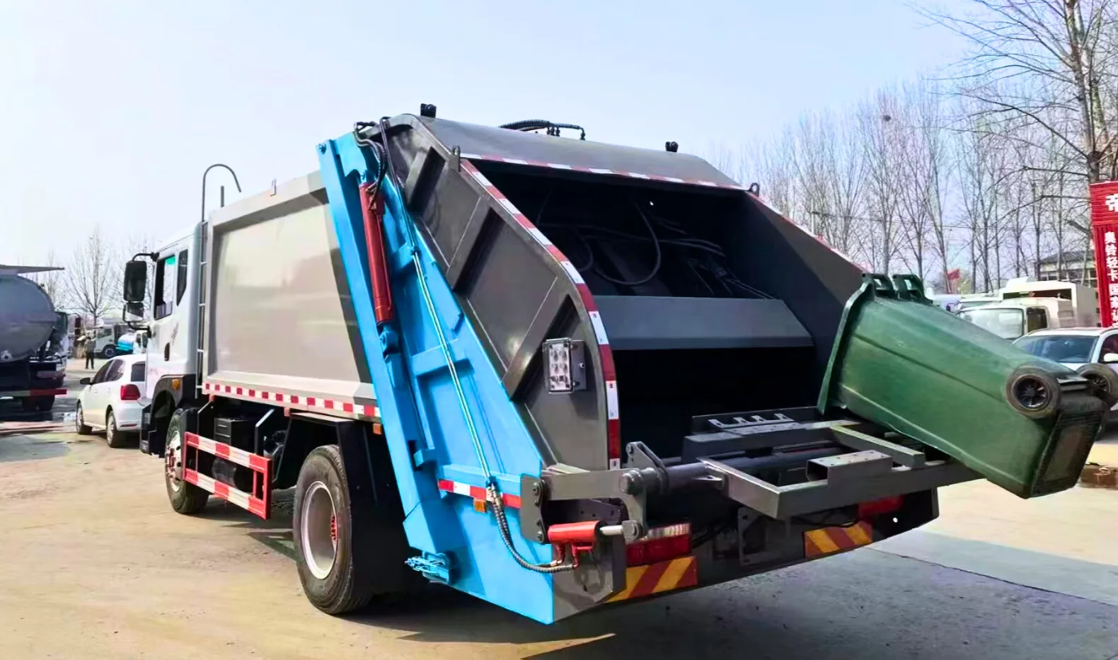 Fully Automatic Garbage Compression Truck Sweeper Trash Truck Waste ...