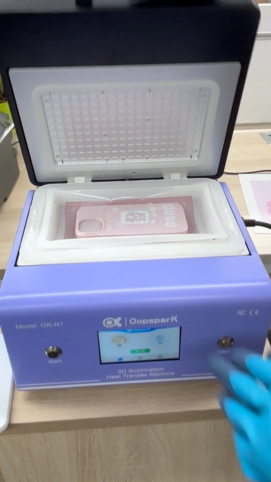 Oopspark Diy 3d Phone Case Sublimation Heat Transfer Machine Mobile ...