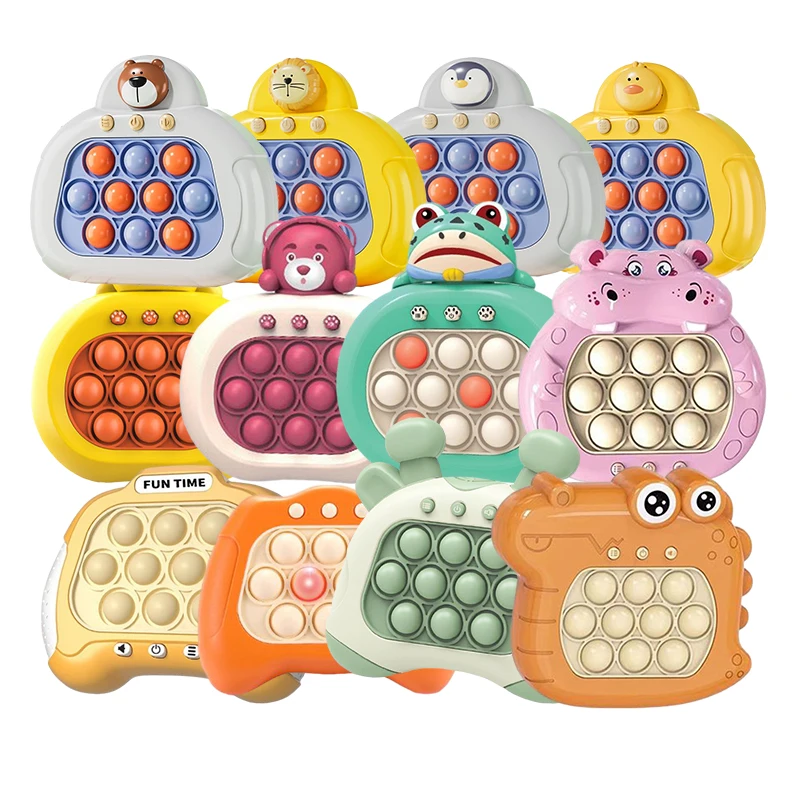 2023 New Quick Push Game Pop It Electronic Fidget Toy Fast Speed Push ...
