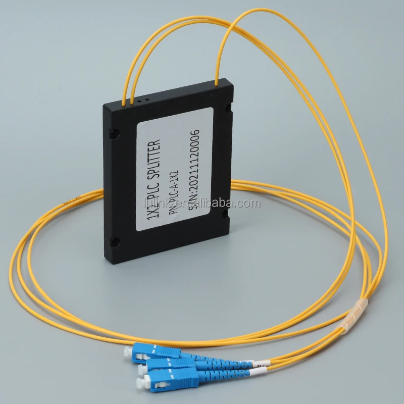 Cassette Rack Mounted Optical Plc 1m Splitter Sc/pc Connector Ftth 1x2 ...