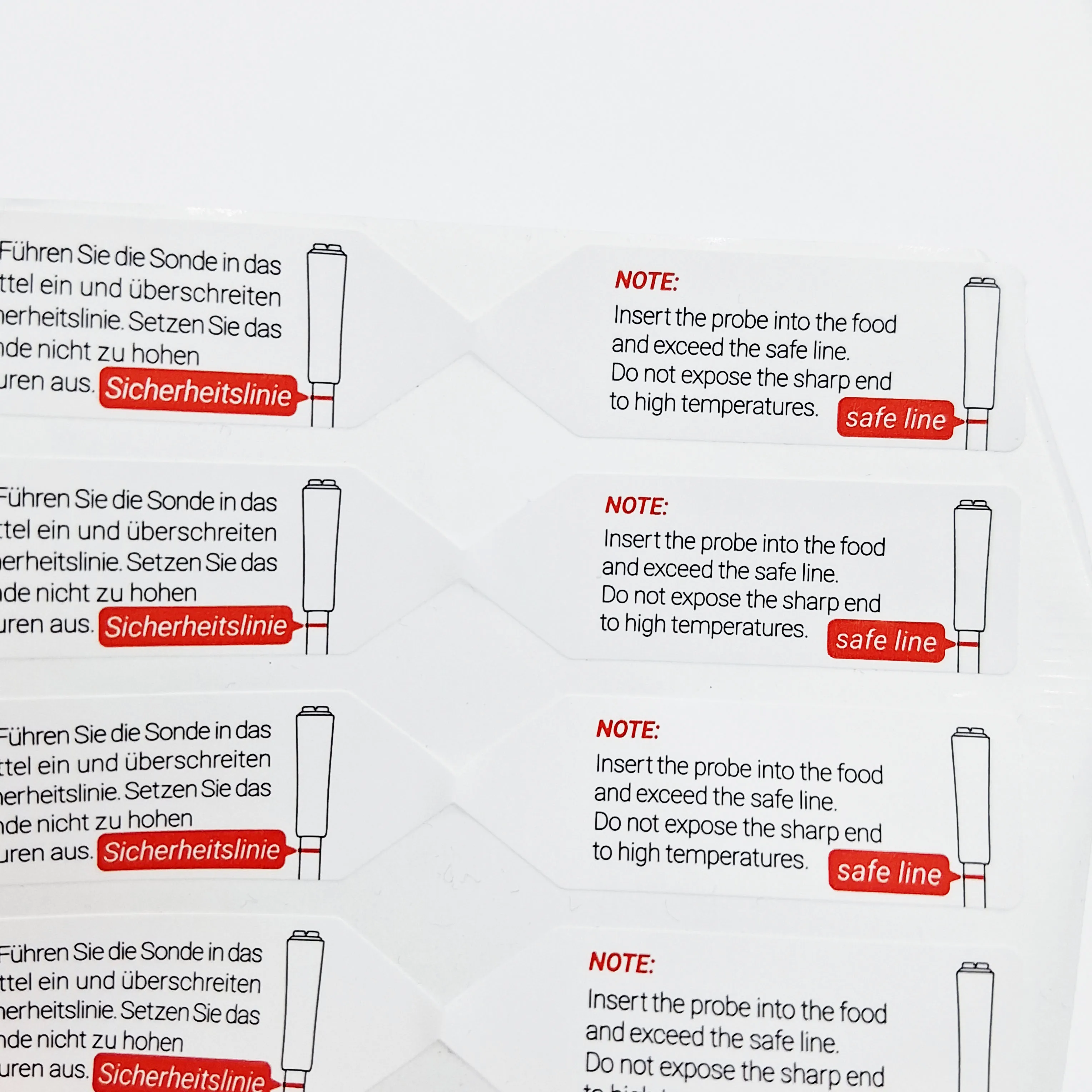 Custom Movable Product Labels Adhesive Copperplate Paper Waterproof ...