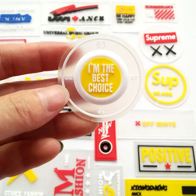 Custom Raised Rubber Logo PVC Patches - Durable & Versatile