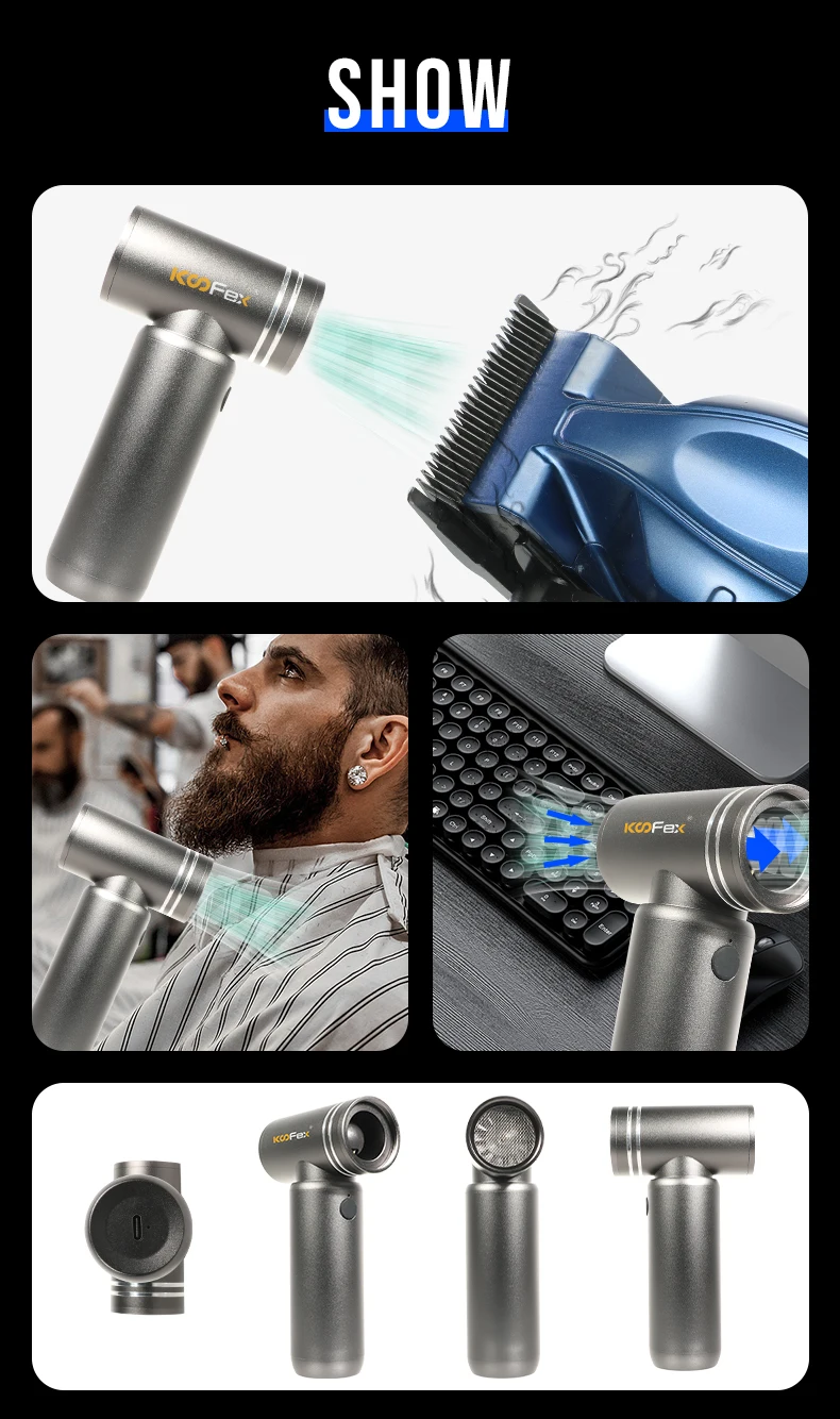 KooFex BLDC Pro Mini Jet Turbo Fan Multifunctional Hair Blow Dryer ...