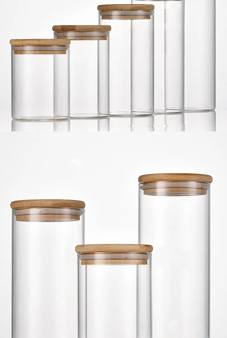 New Style High Airtight Round Shape Glass Kitchen Food Storage ...