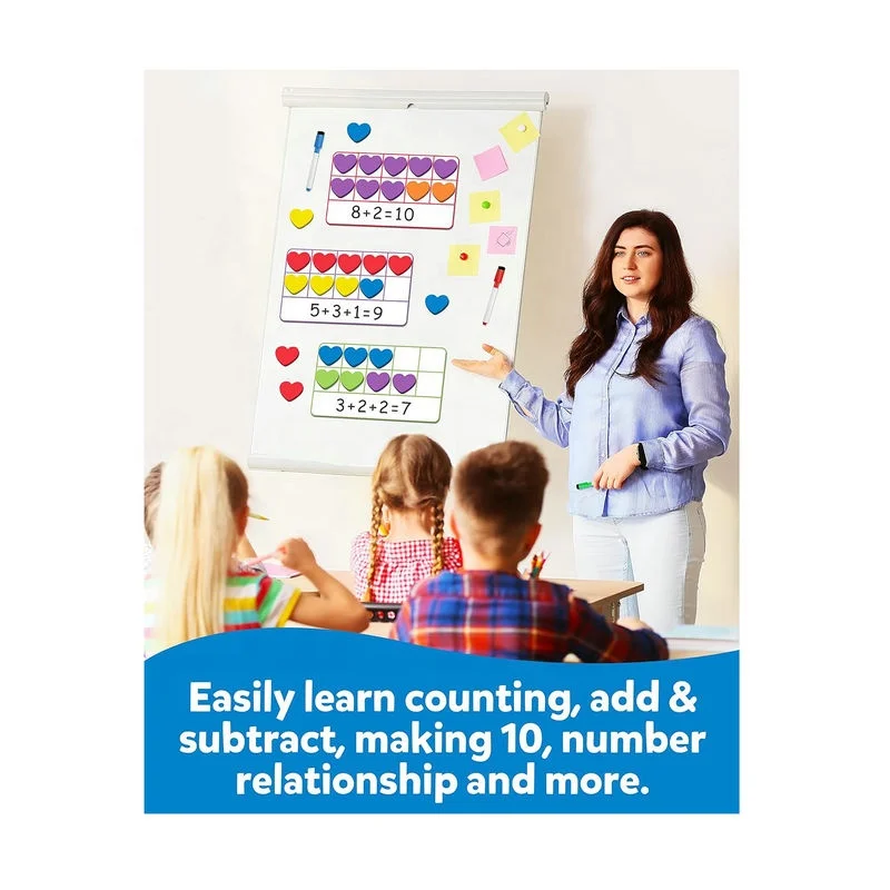 Magnetic Ten Frame Set,Math Manipulative Games For Kids With 6 Ten ...