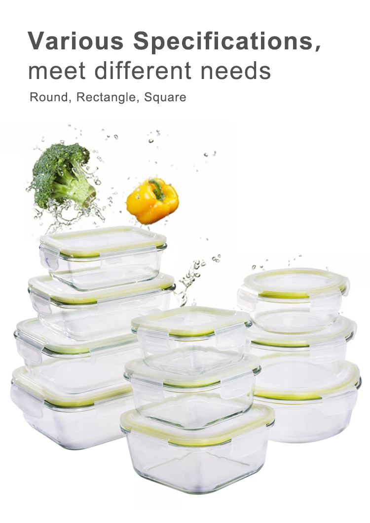 IKOO High Borosilicate Glass Food Storage Containers with Lids| Alibaba.com