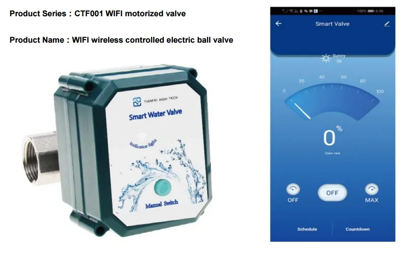 Smart Home Integration with WIFI Electric Ball Valves