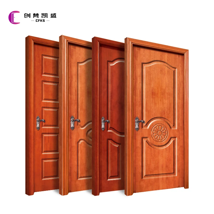 Hot Sale Interior Wooden Room Doors Simple Design Oak Solid Doors Villa ...