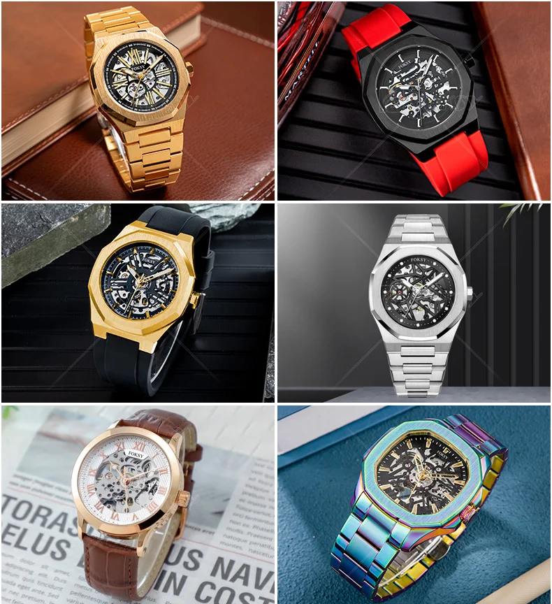 Custom Brand Stainless Steel Luxury Wrist Automatic Movement Mechanical ...