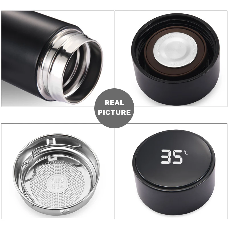 500ml Intelligent Digital Termos Led Temperature Display Stainless ...