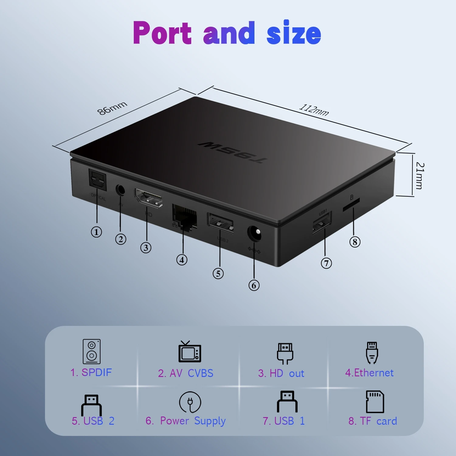 New T95W Android 11.0 Amlogic S905W2 TV Box 4GB 32GB Media Player Quad ...