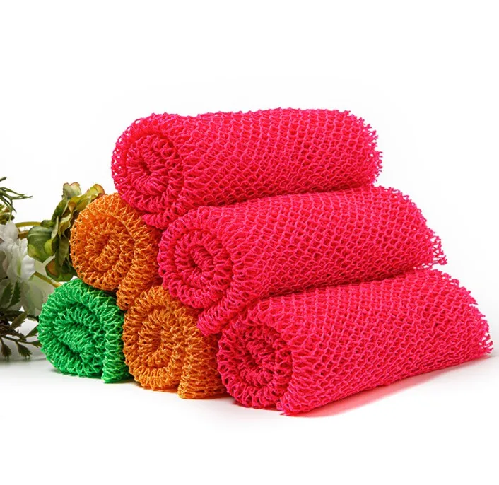 African Net Bath Sponge Long Exfoliating Back Scrubber Nigerian Bathing ...