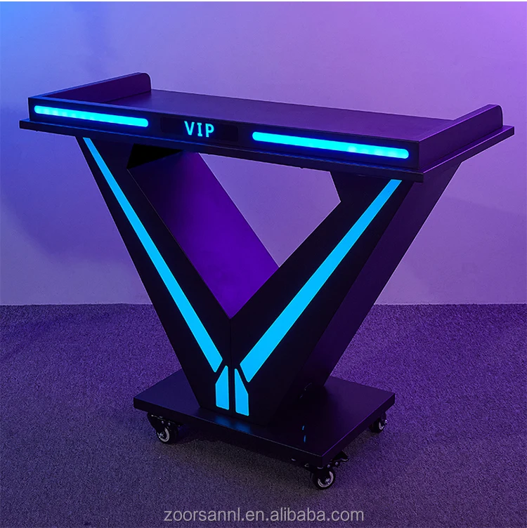VIP High Quality Metal Disco Pub 3D LED Screen DJ Table