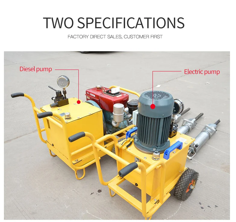 Good price portable rock splitter 800T hydraulic stone splitting ...