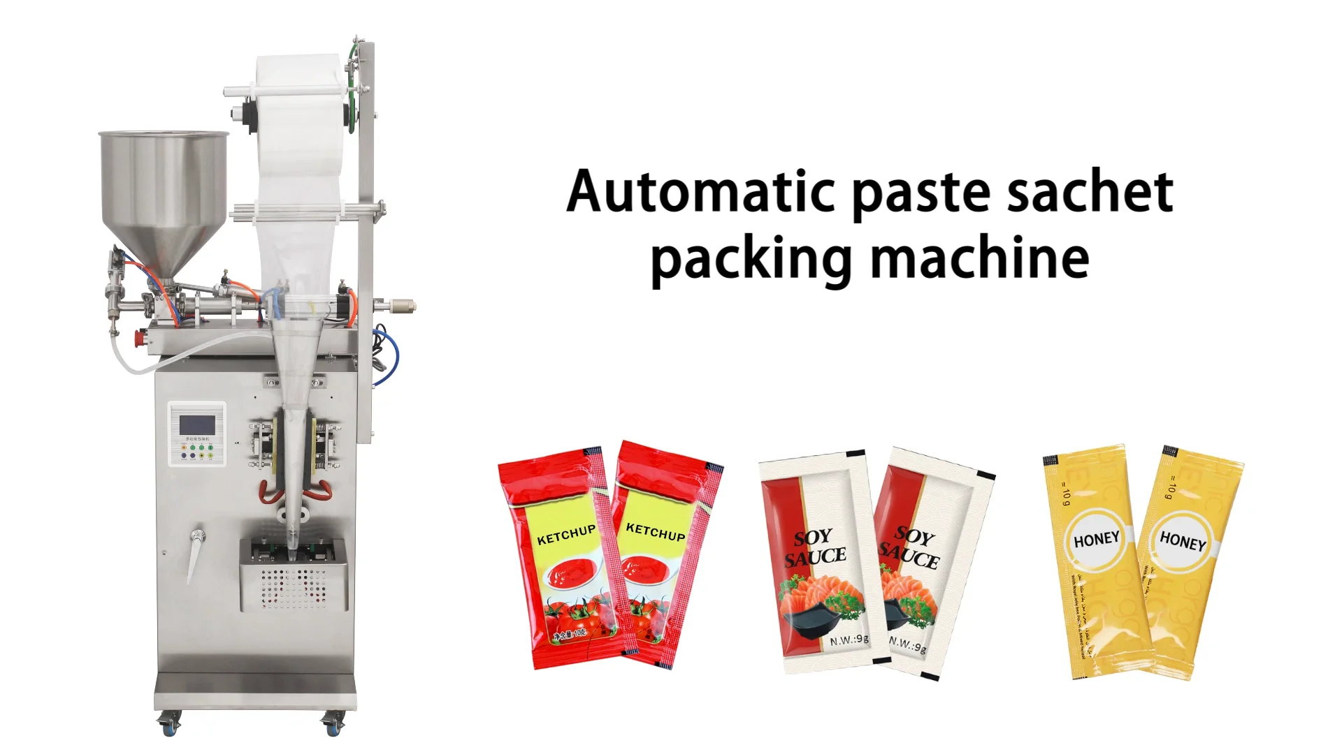 Hzpk Fruit Jam Tomato Paste Honey Sachet Filling And Sealing Liquid Multi-function Packaging ...