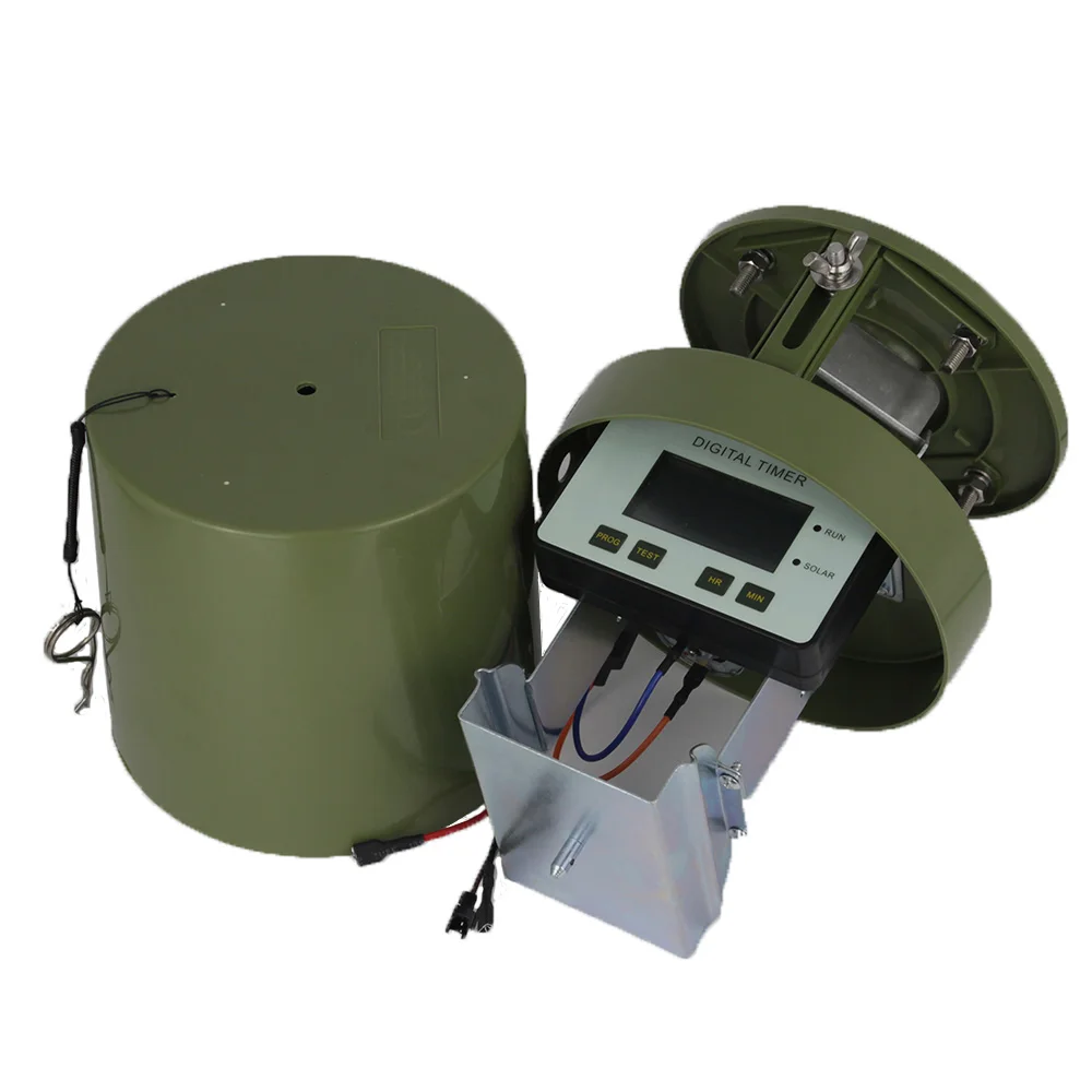 Stable Solar Powered Automatic Deer Corn Game Feeder with Digital Timer ...