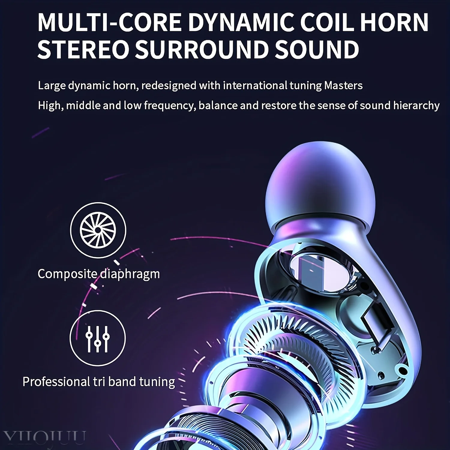 2024 Auriculares Inalambricos IP7 Waterproof Wireless Earbuds