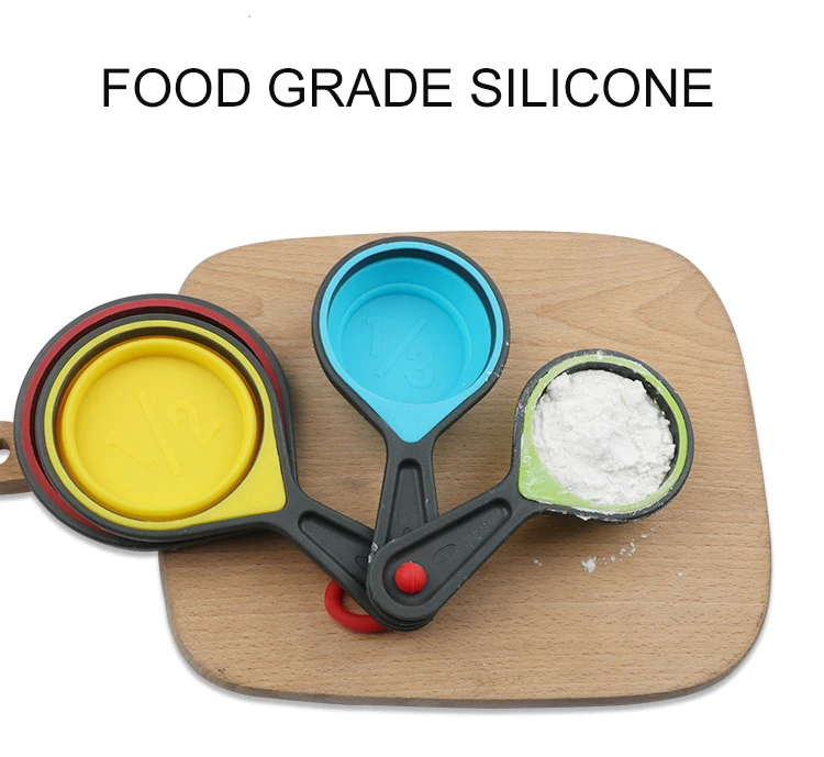 Multiple Sizes Collapsible Food Grade Silicone Measuring Tools Set ...