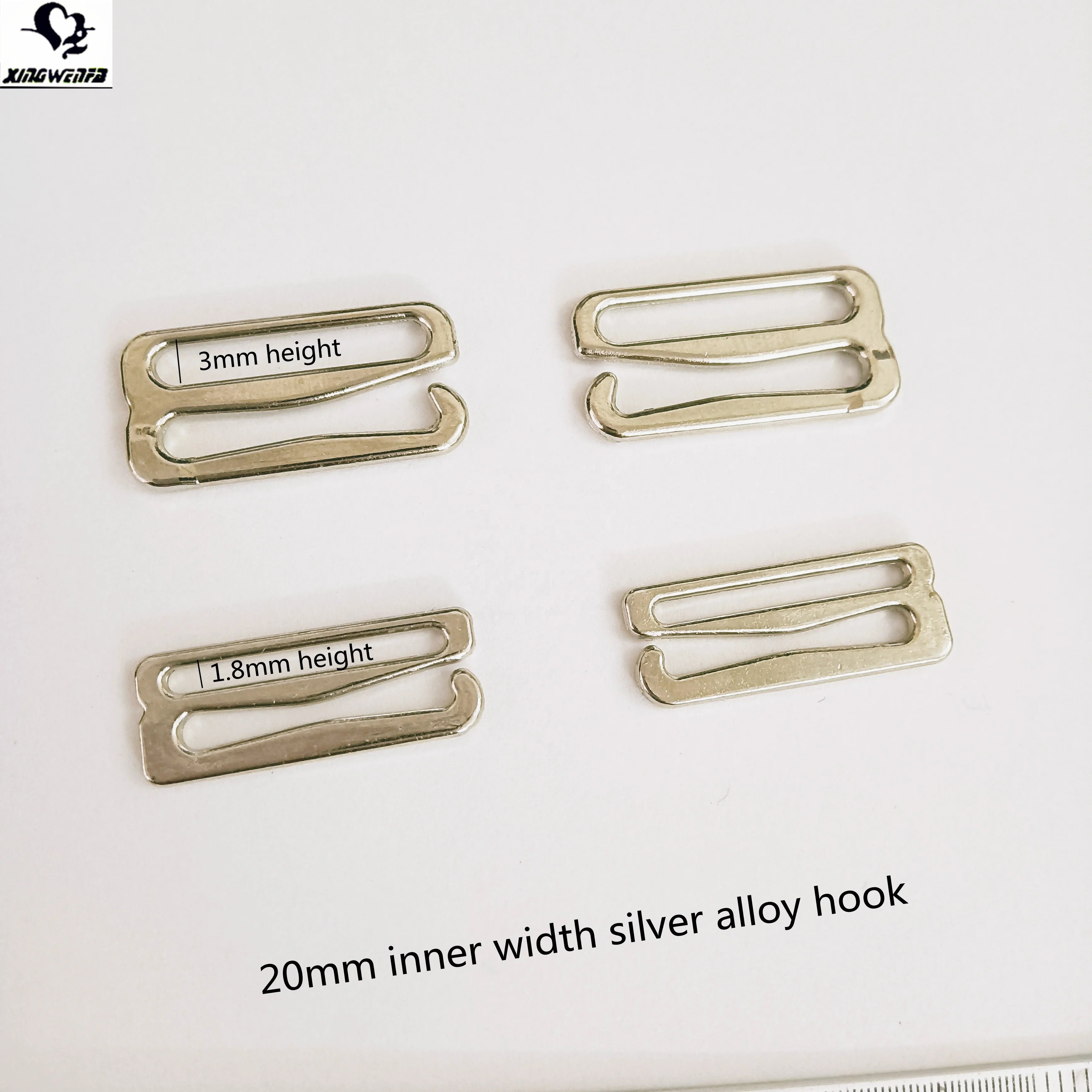 Swimwear Accessories Bra Buckles 20mm Silver Zinc Alloy Bra Strap Ring ...