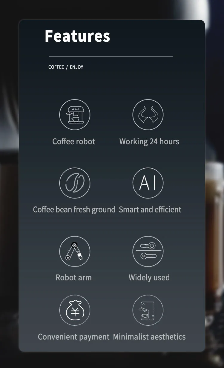 Unmanned Retail Convenience Store - Custom Flavors Coffee Robot Vending ...